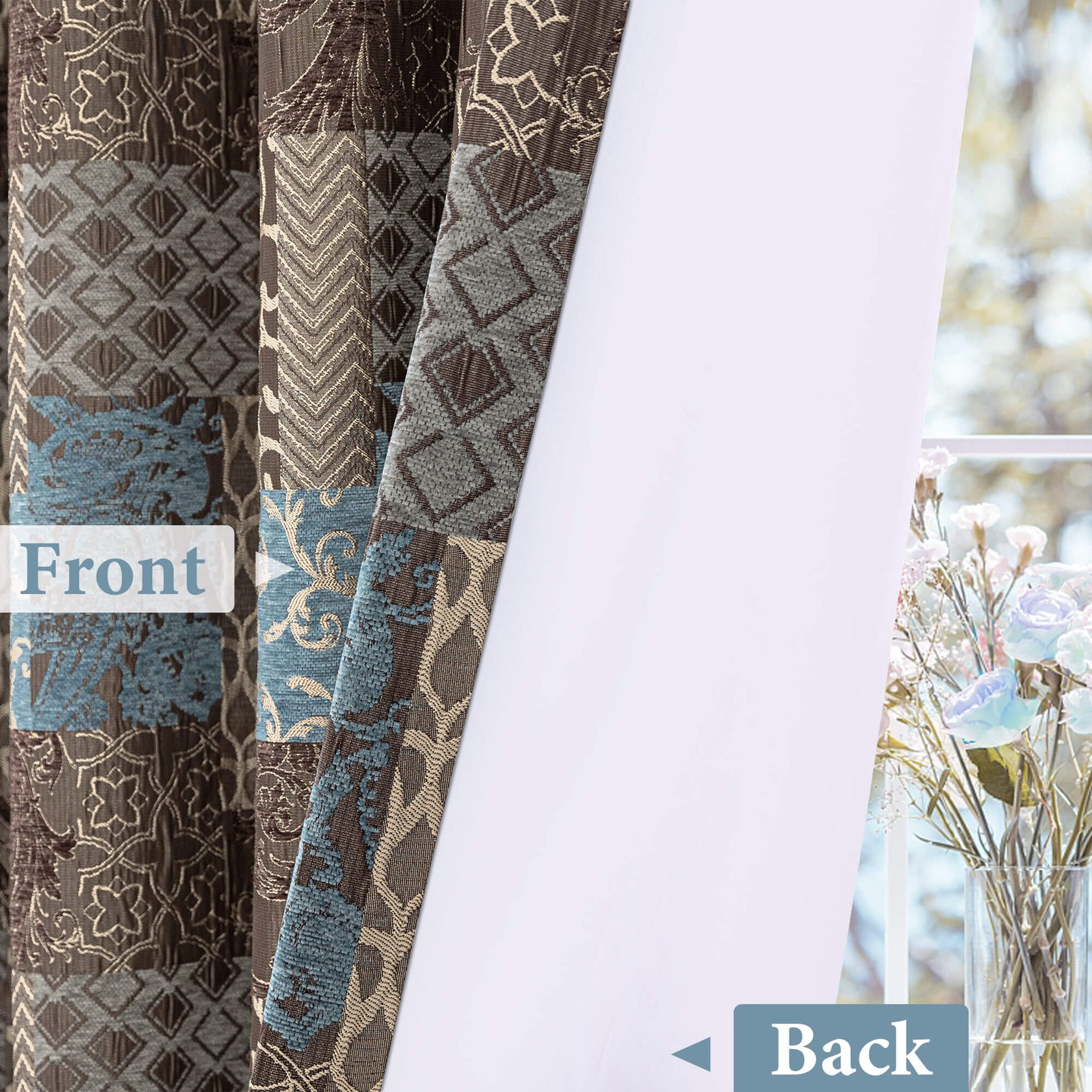 Blue Loong Patchwork Curtains – Loom And Mill