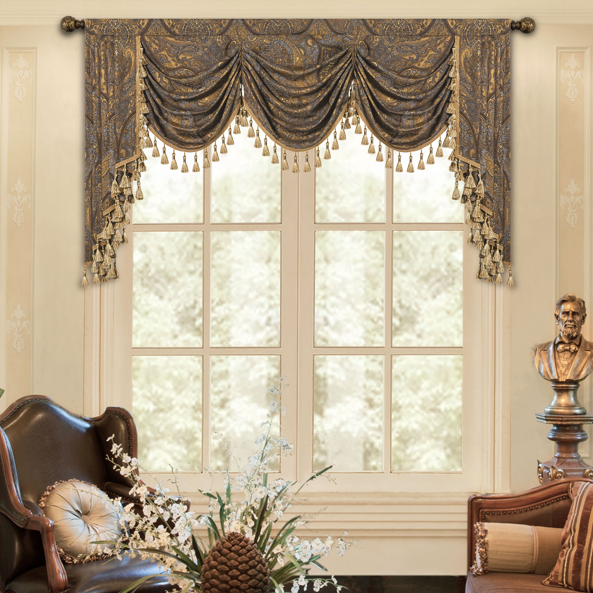Cambridge Damask Curtains – LOOM AND MILL
