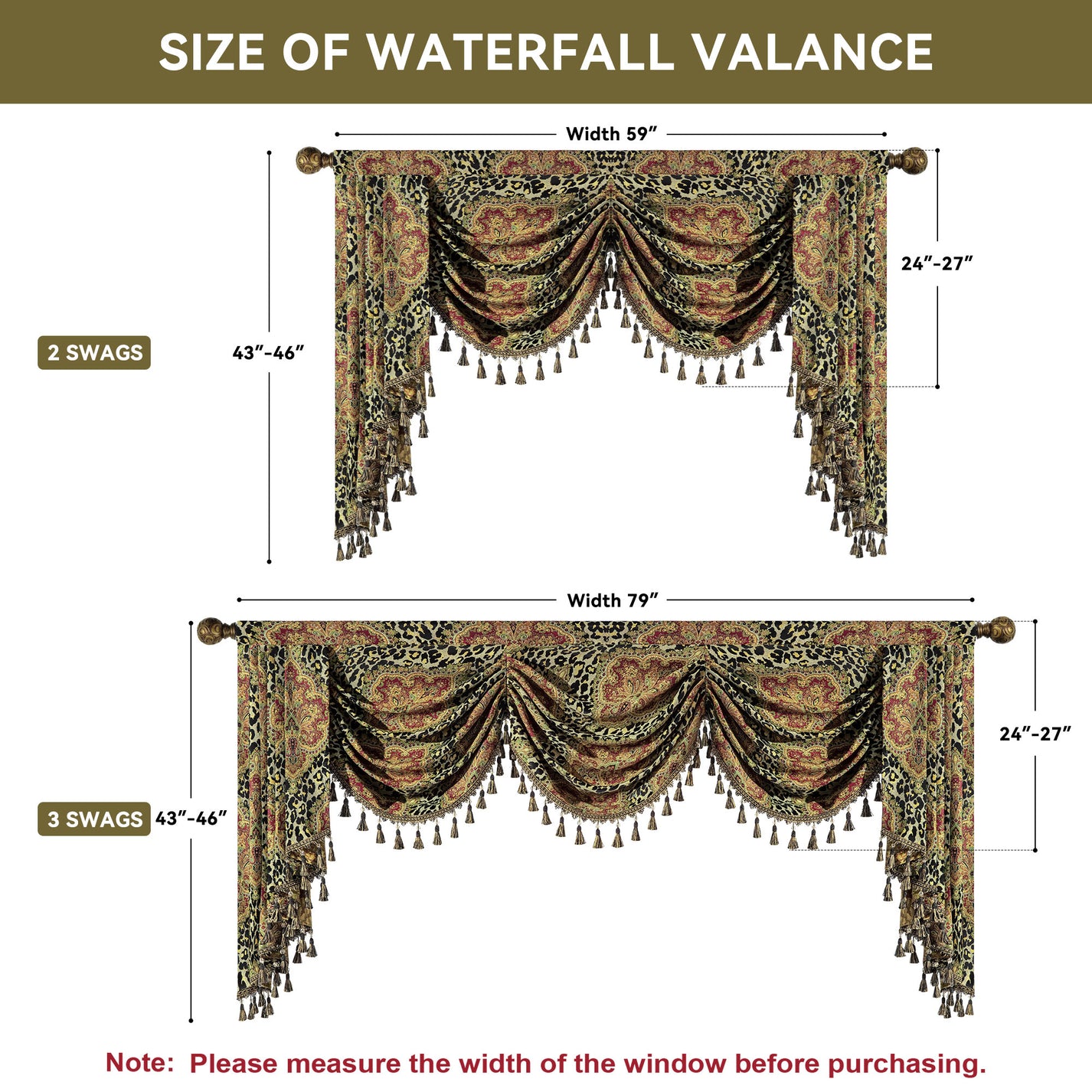 Leopard Print Swag Valance – Loom And Mill